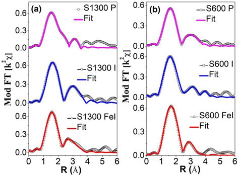 Magnitude Of The Fourier Transform Ft Of Exafs Functions K²χk For