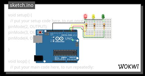 Traffice Light Control Program Wokwi Esp32 Stm32 Arduino Simulator