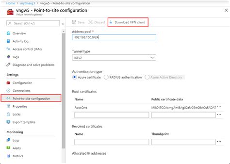 Konfigurieren Von Vpn Auf Ihrem Azure Stack Edge Mini R Gerät Mithilfe Von Azure Powershell