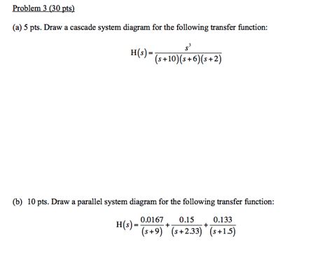 Solved Problem Pts A Pts Draw A Cascade System Chegg