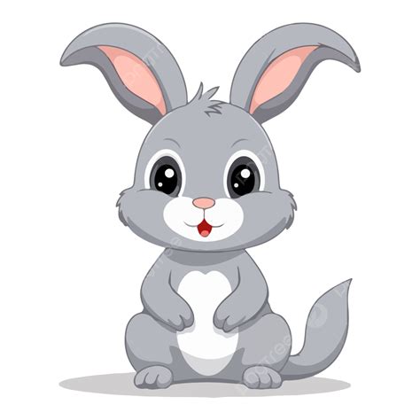 Dibujos Animados De Conejo Blanco Sobre Fondo Blanco 3252982 Vector En