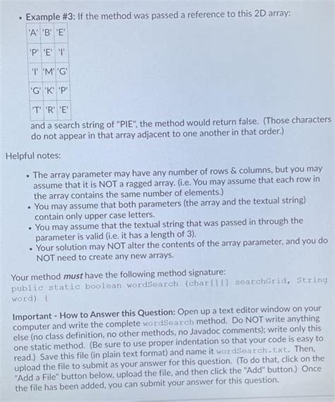 Solved Write A Static Method That Will Accept A 2d Character