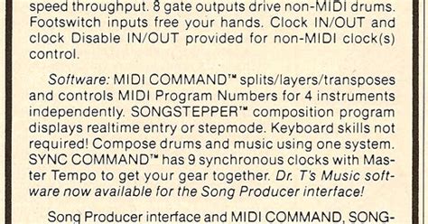 MATRIXSYNTH Moog Song Producer Ad