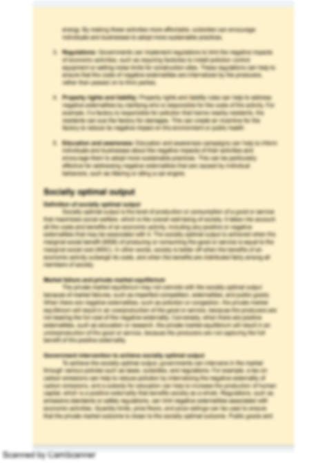 Solution Externalities And Its Types Cause Of Positive And Negetive