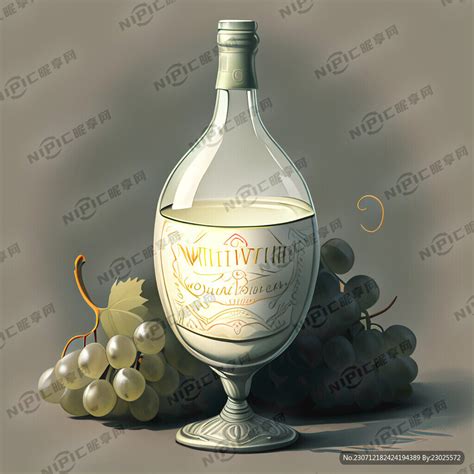 AI创作图白酒插画nipic 昵图网