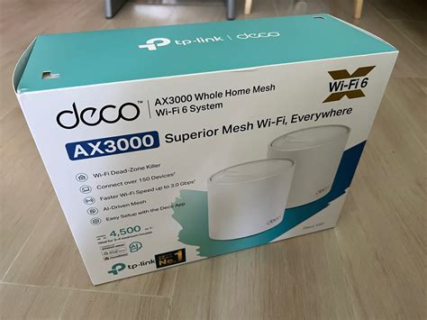Deco X50 WiFi 6 router AX3000 Mesh WiFi 電腦科技 電腦周邊及配件 Wifi及上網相關產品 Carousell
