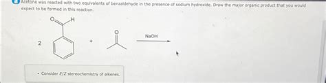 Solved Acetone Was Reacted With Two Equivalents Of Chegg