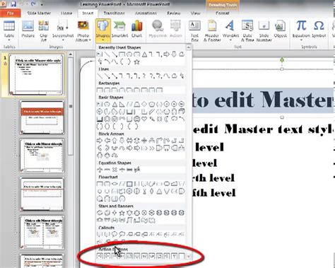 13 Powerpoint 2010 Adding Action Buttons To Every Slide Youtube