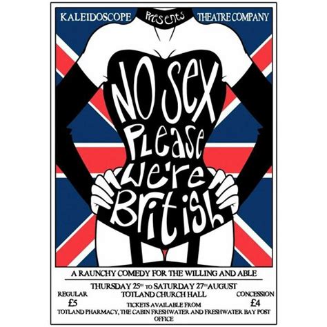 Плакат постер на холсте No Sex Please Мы британцы Размер 60 х 84 см Москва Мебель и интерьер