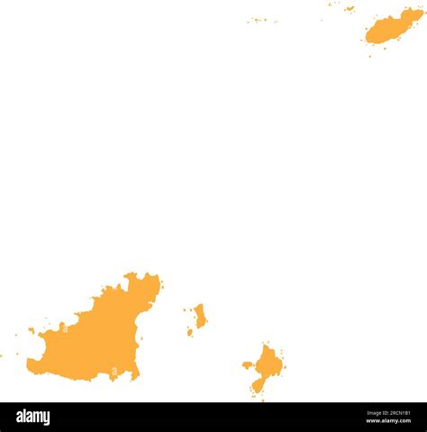 Orange Cmyk Color Map Of Guernsey Stock Vector Image And Art Alamy