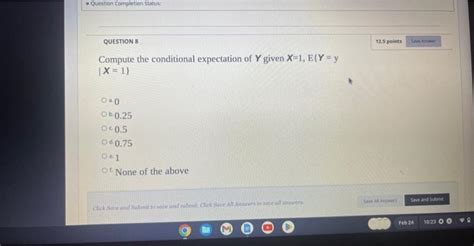 Compute The Conditional Expectation Of Y Given