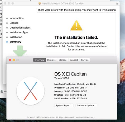 Office 2016 For Mac El Capitan Install Error Farfasr