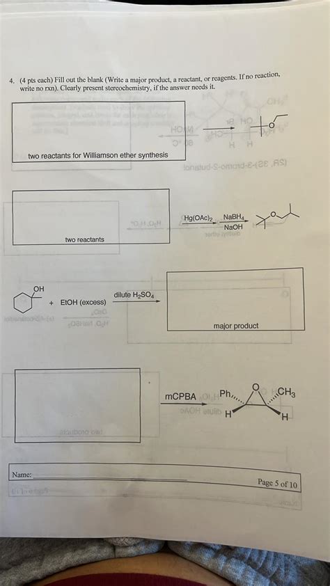 Solved 4 4 Pts Each Fill Out The Blank Write A Major