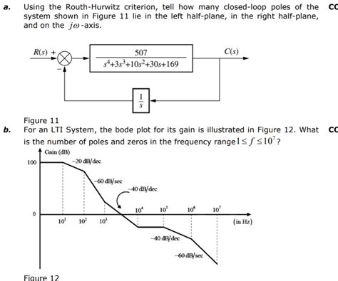 A Using The Routh Hurwitz Criterion Tell How Studyx