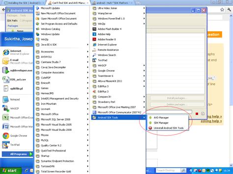 Android Cant Find Sdk And Avd Manager Stack Overflow