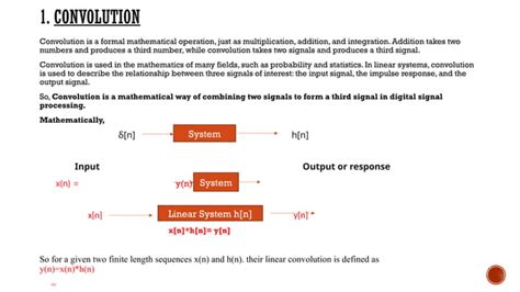 Presentation On Convolution Sum Dsp Pptx