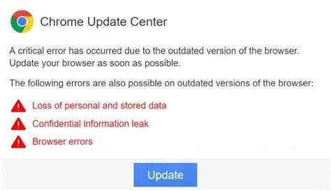 Chrome Update Center Scam Pop Up How To Remove It July 2019