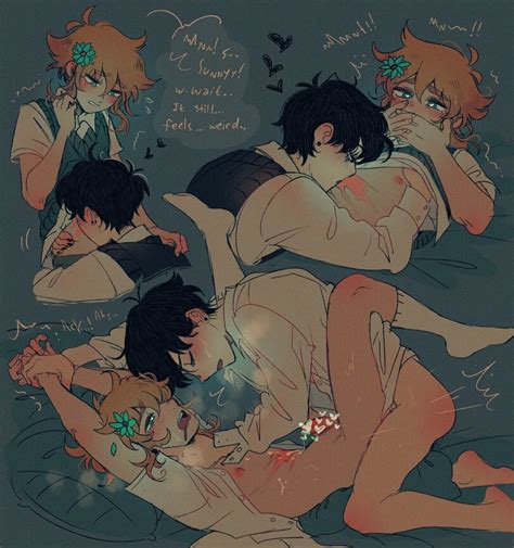 Rule 34 2boys Aged Up Anal Basil Omori Black Hair Blonde Hair