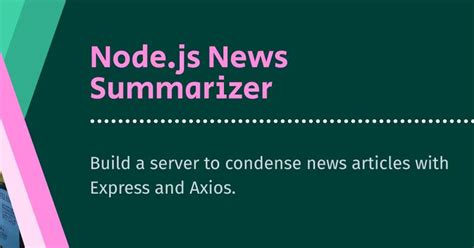 prashant bale on linkedin nodejs express axios newssummarization webdevelopment techblog…