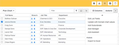 Add A Manager Assistant Or Subordinate From The List View