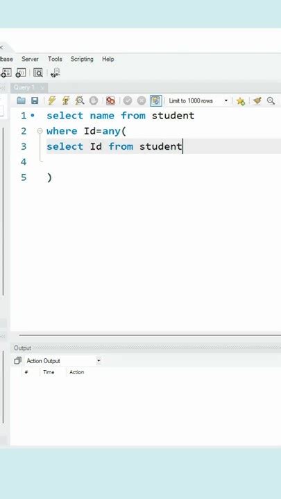 Subquery With Any In Sql 🔄 Youtube