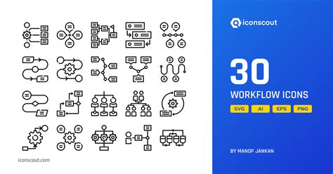 Download Workflow Icon Pack Available In SVG PNG Icon Fonts