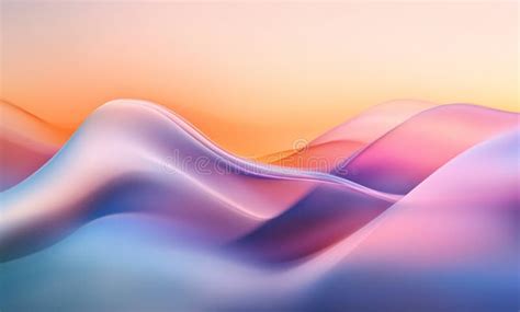 Abstract Pastel Wave Background Soft Gradient Design Digital Art Fluid Shapes Modern Wallpaper
