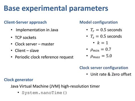 clock synchronization using servo clock pptx