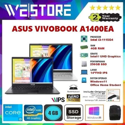 Promo Asus Vivobook A Ea I G Gb Gb Ssd Fhd Ips Win Ohs Gb Ram Fhd