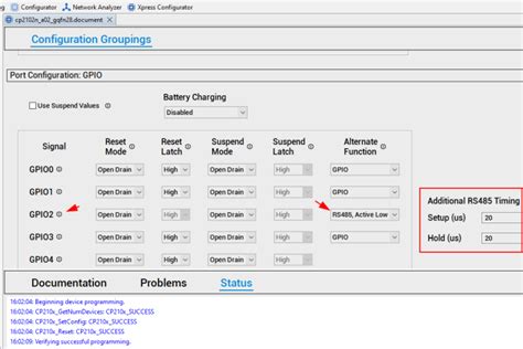 Rs485 Signal Setup Time And Hold Time Of Cp2102n