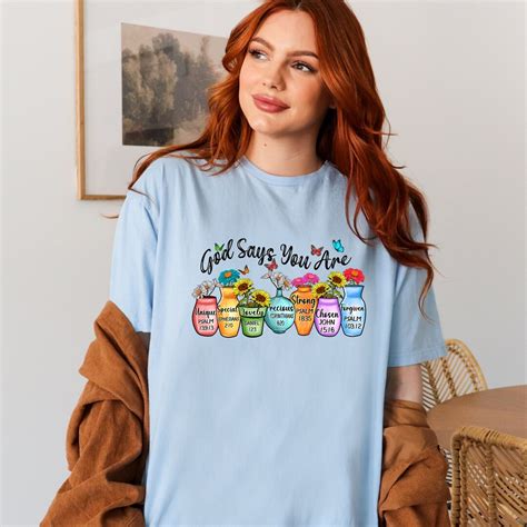 God Says You Are Unique Shirt Bible Verse Sweatshirt Religious Tshirt