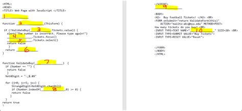 solved review the following html and javascript and fill in