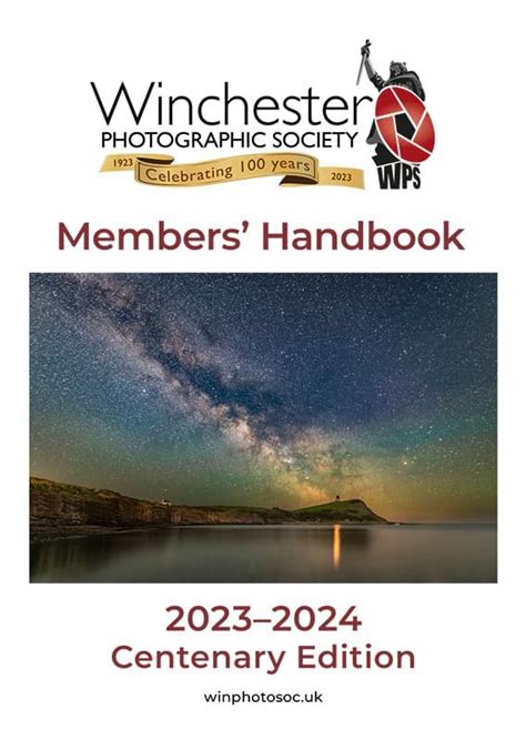 Wps Members Handbook 2023 24 Winchester Photographic Society