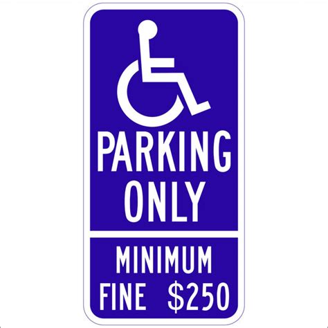 R99 Ca Handicap Parking Only 12 X 24 Sign Main Street Signs Athaco Inc
