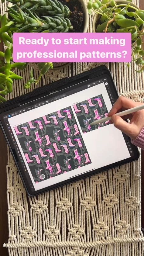 Learn To Create Professional Patterns On Your Ipad For Fabric Stationary Etc Video