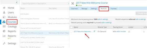 viewing a trainee s progress and results in a module trakstar learn