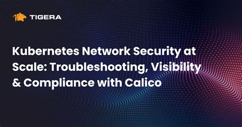 Kubernetes Network Security At Scale Troubleshooting Visibility And Compliance With Calico