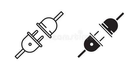 Plugin Vecor Icon Set Stock Vector Illustration Of Connector 340708789