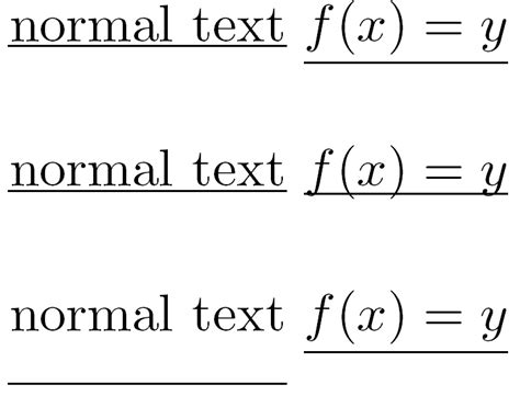 underscore in latex