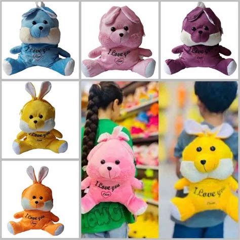 کیف کوله پشتی عروسکی خرگوشی دخترانه پسرانه بچگانه