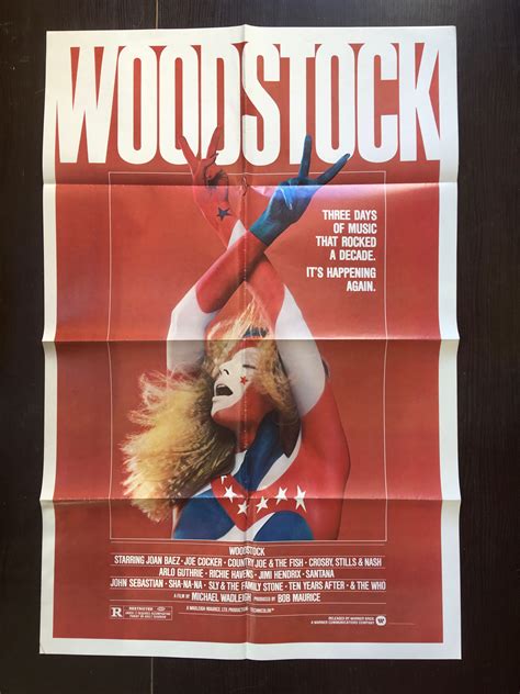 Vintage 1979 Woodstock Us Film Poster The Vintage Room