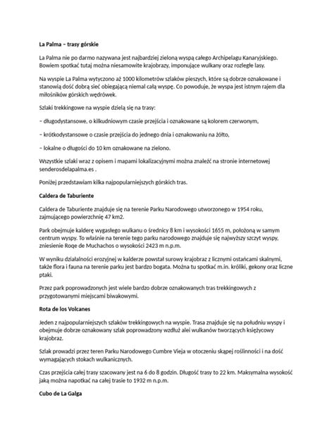 La Palma Pdf