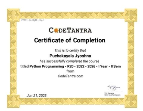Puchakayala Jyoshna On Linkedin Python Linkedin Programming Posts Coderlife Codetantra