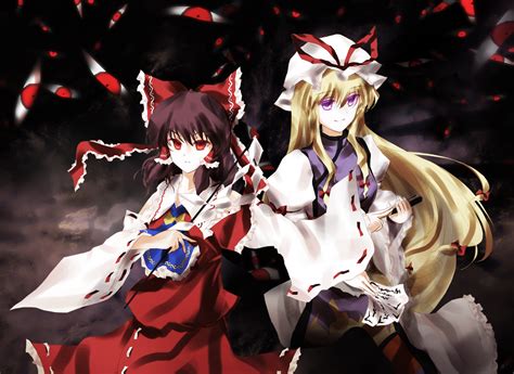 Hakurei Reimu And Yakumo Yukari Touhou Drawn By Mebiri Danbooru