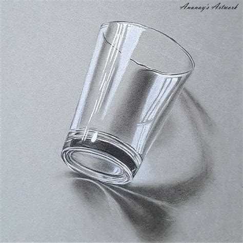 Realistic Glass Drawing Art