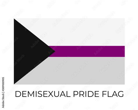 Demisexual Pride Rainbow Flags Symbol Of LGBT Community Vector Flag Sexual Identity Easy To