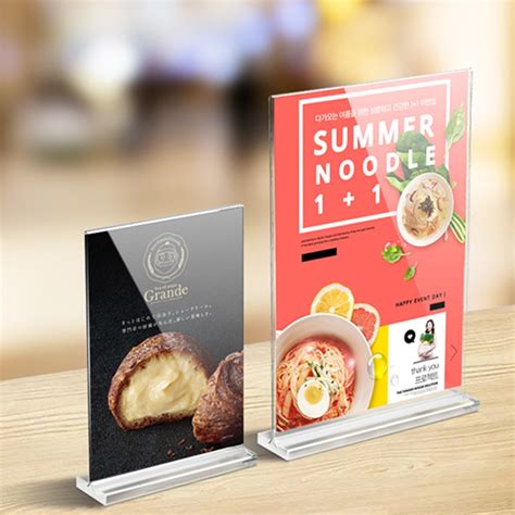 A4 Acryl Teken Houder 85x11 Inch T Vorm Tafel Top Grandado