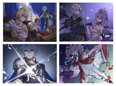 Castorice Phainon Mydei Anaxa Hyacine And More Honkai And More Drawn By Papajay