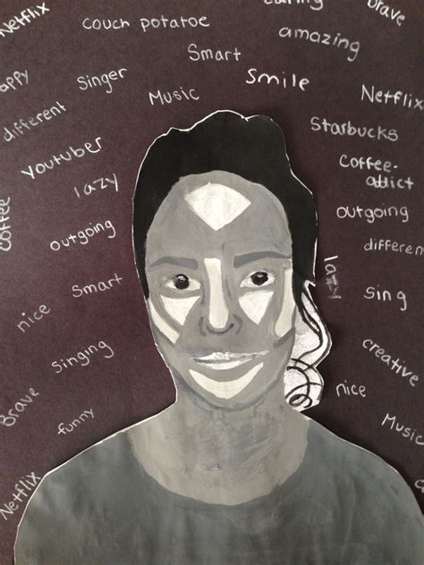 Values Self Portraits Ms Campbells Classes