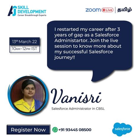 I Restarted My Career After 3 Years Of Gap With The Help Of Salesforce Ashok Raj Rajendran